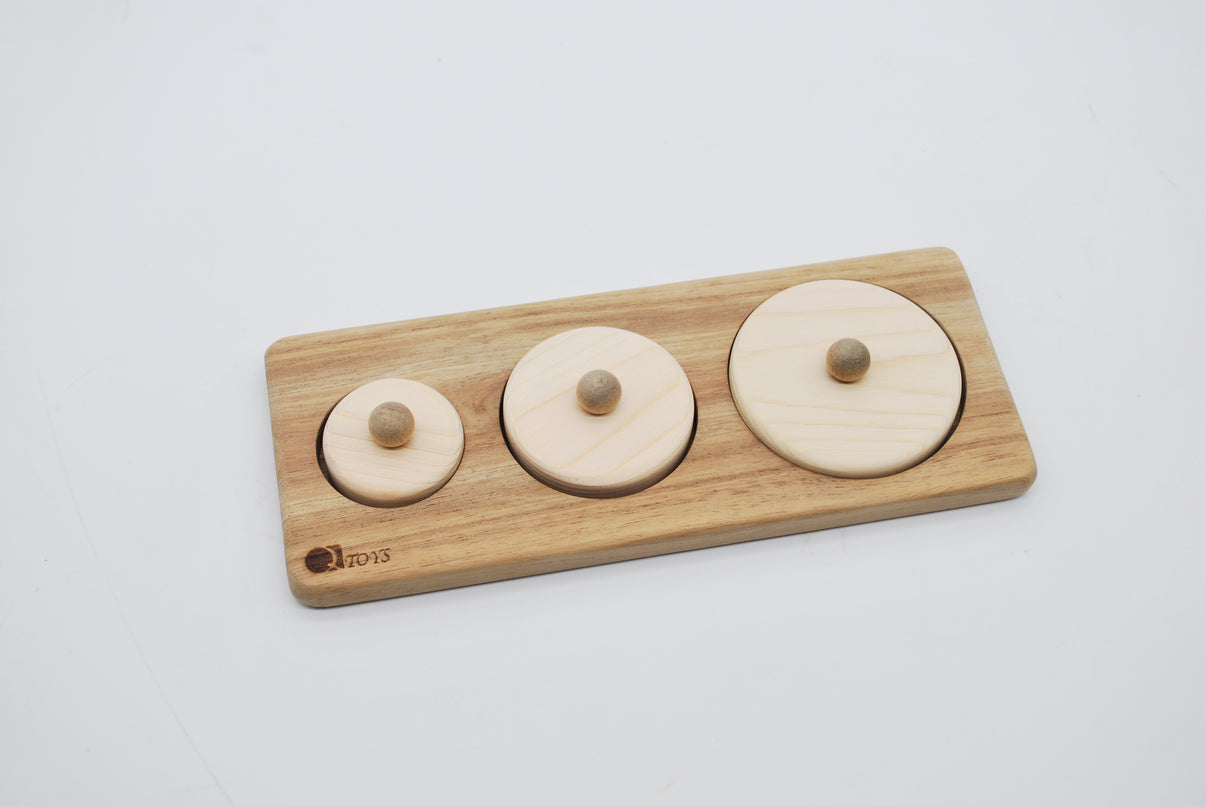 3 Circle Wooden Puzzle – Little Luke and Co.